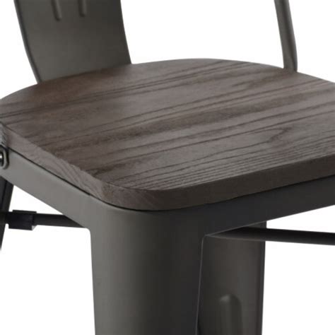 24 Gun Slat Back Metal Counter Stools Set Of 2 1 Unit Kroger