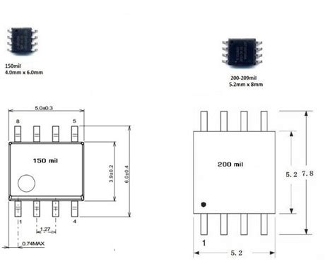 IC Programmer Adapter Socket SOP 8 200mil Naar DIP 8 DomoticX