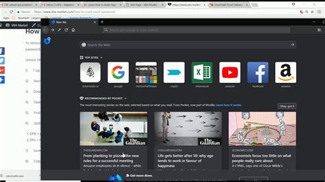 How To Unlock Password Protected Excel Vba Youtube