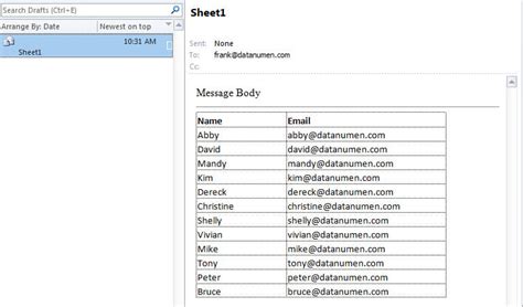 2 quick methods to send an excel worksheet as an outlook email