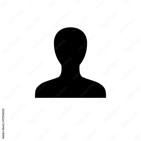 Default Unisex Profile Icon Flat Vector Graphic On Isolated Background