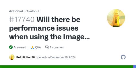 Will There Be Performance Issues When Using The Image Control To