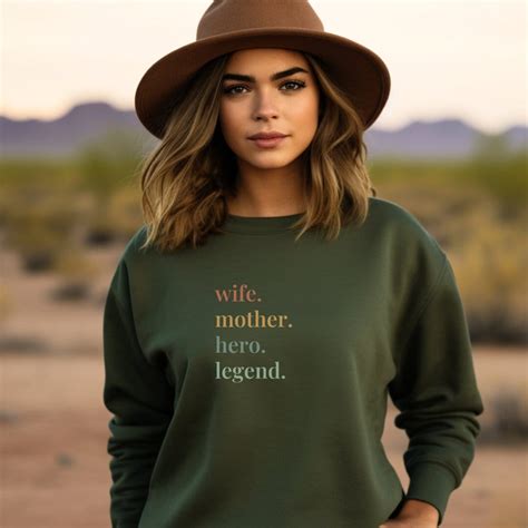 Retro Mom Era Shirt Wife Mother Hero Legend Mom Era Sweatshirt Mama Sweater Mom Birthday T