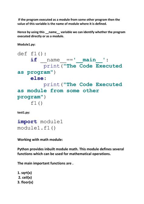 Modules In Python Docx
