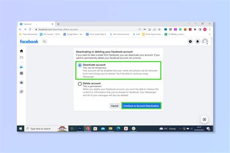 How To Deactivate Facebook Toms Guide