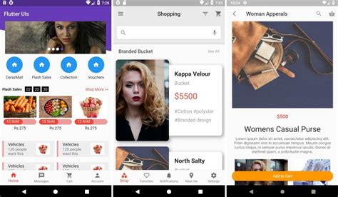 trying to replicate various app uis in flutter free flutter source code