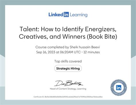 Sheik Hussain Beevi On Linkedin Certificate Of Completion