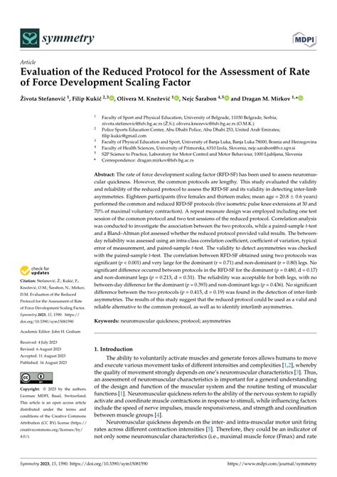 pdf evaluation of the reduced protocol for the assessment of rate of