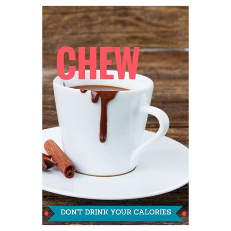 Chew Dont Drink Your Calories Radixgym