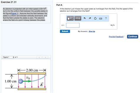 Solved An Electron Is Projected With An Initial Speed 2 00