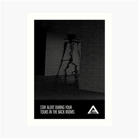 backrooms bacteria async warning poster hd art print for sale by