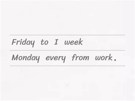I Work Unjumble