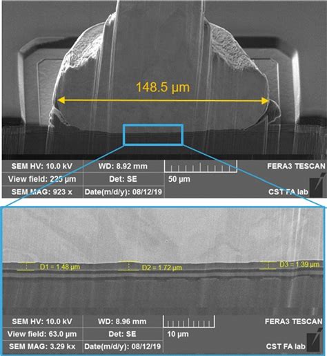 Plasma Fib Cross Section Representative Of Full Bonding Process Download Scientific Diagram