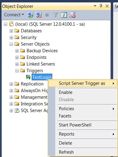 Logon Failed Due To Trigger Execution Video Demo SQLGeeksPro