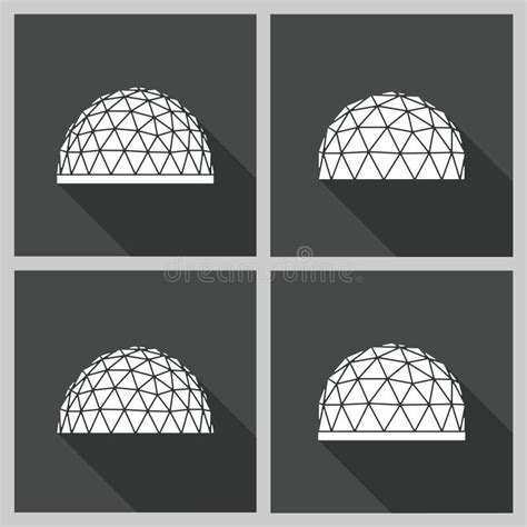 Geodesic Dome Vector Flat Stock Vector Illustration Of Geometry 69489089