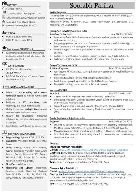 sourabh parihar on linkedin opentowork aiengineer dataengineer