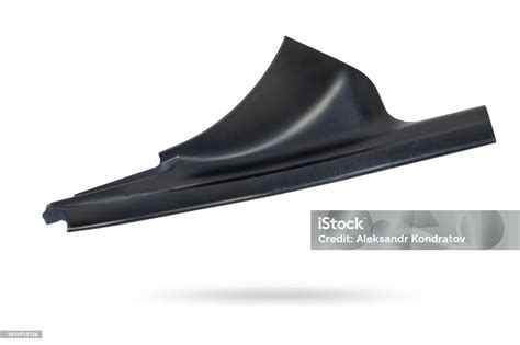 사진 스튜디오에서 흰색 고립 된 배경에 워크샵에서 판매 또는 수리를 위해 자동차 구문에 검은 플라스틱 장식 문 실 0명에 대한