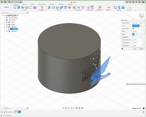 solved trying to add a logo to a curved surface stl file autodesk