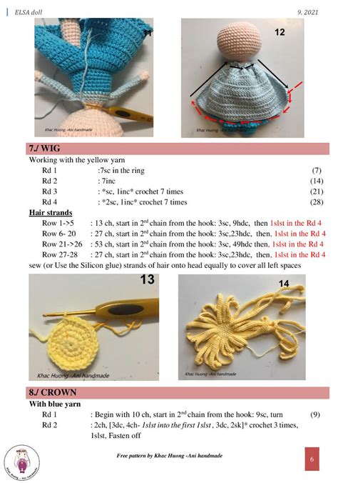 Elsa Doll Crochet Pattern