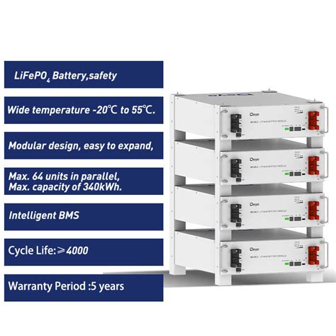 51 2V 100ah 5 12kwh Lithium Battery Deye Ess Low Voltage Storage LiFePO4 Battery Energy System