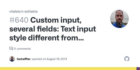 custom input several fields text input style different from other x