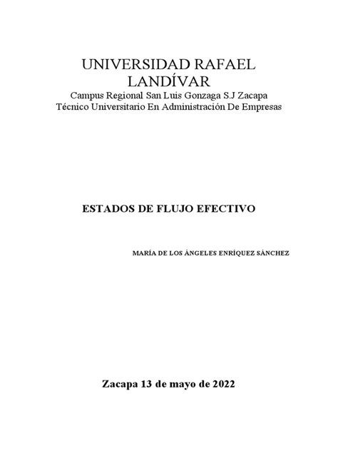 Flujo De Efectivo Pdf Contabilidad Inversiones