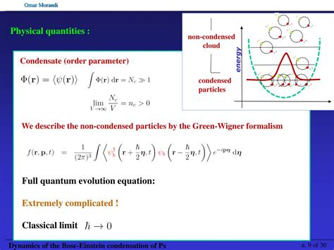 Ppt Dynamics Of The Bose Einstein Condensation Of A Particle