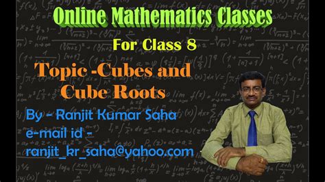 Cubes And Cube Roots Introduction Mathematics Online Classes Class YouTube