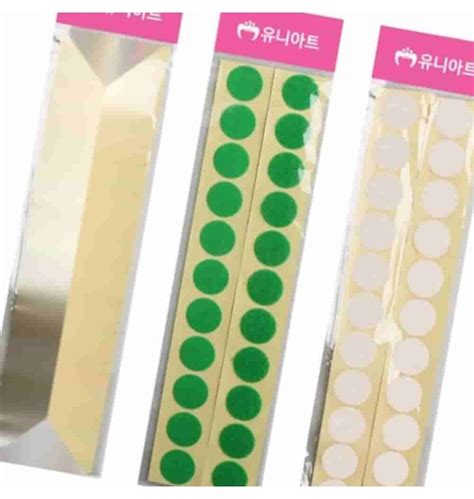 블라젯 원형 찍찍이 2cm 빨강 초록 흰색 원형테이프 벨크로 찍찍이테이프 접착벨크로 Diy용품 티몬