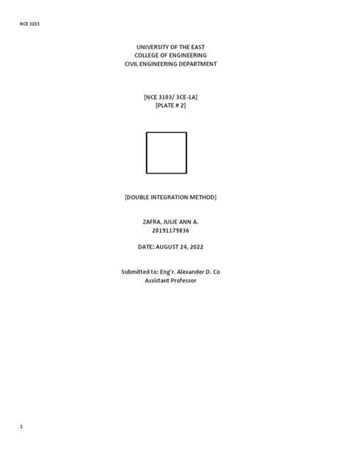 Activity 02 Double Integration Method Download Free Pdf Civil