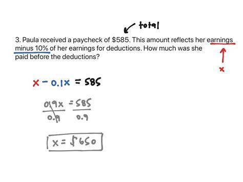 Linear Word Problems Math Showme