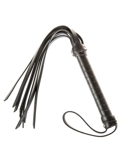 Leather Willy Whip With Rubber Tails Skin Two Uk