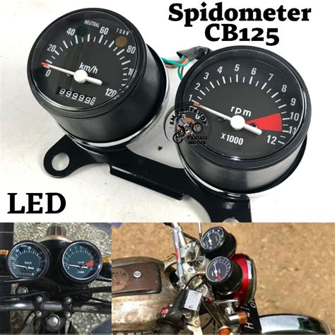 Spido Cb125 Cb 125 Led Speedometer Spedo Meter Cb 125 Speedo Set Rpm Cb 100 Cb 125 Good Import