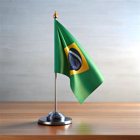 brazil flag isolated premium ai generated image