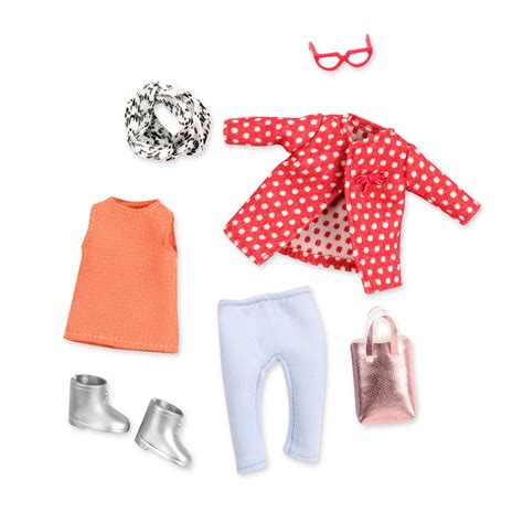 Lori Набор одежды для кукол Красное пальто с узором Время Покупать Ekonomno Id 2335722130