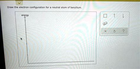 Solved Draw The Electron Configuration For Neutral Atom Of Beryllium