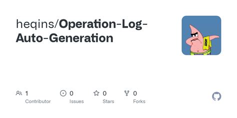 Github Heqinsoperation Log Auto Generation
