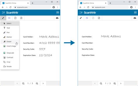 Easy Steps To Remove Text From PDF Online With ScanWritr