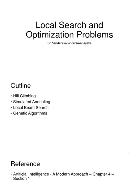 Lecture4 Local Search Pdf Genetic Algorithm Computer Programming