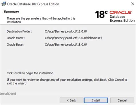 how to install oracle database on windows