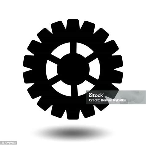 검은색 톱니바퀴 아이콘입니다 기계 스프로킷 기어 아이콘입니다 플랫 디자인 흰색 배경에 벡터 톱니바퀴 기호 기호입니다 개념에 대한 스톡 벡터 아트 및 기타 이미지 Istock