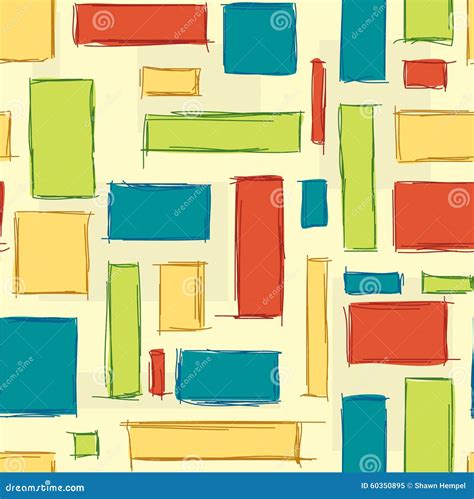 Repeatable Geometric Rectangle Pattern Stock Illustration Illustration Of Orange Repeatable
