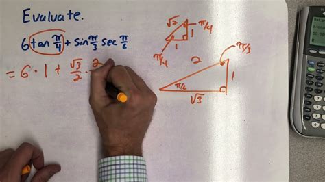 Evaluating A Trigonometric Expression Youtube