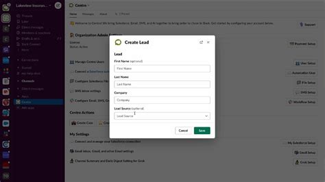 How To Create Custom Salesforce Actions In Slack Home Tab Youtube