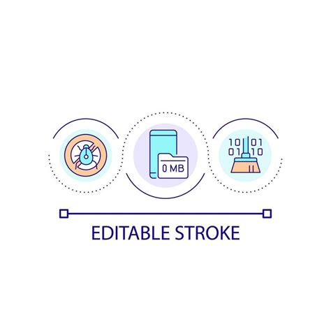 Remove Smartphone Viruses Loop Concept Icon Antivirus Software Delete Malware Factory Reset