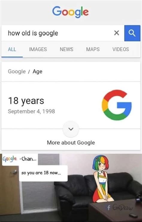 Google How Old Is Google Xx ALL IMAGES NEWS MAPS VIDEOS Google Age Years September