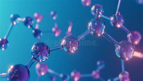Abstract Molecular Structure Science Background High Quality Image Stock Illustration