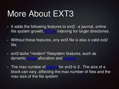 Linux File Systemsext3 4