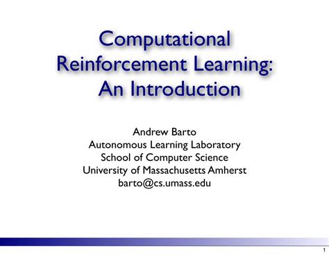 PDF Computational Reinforcement Learning An Introductionweb Mit Edu Course Other I Course