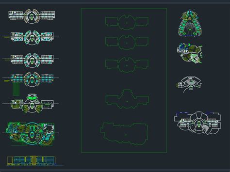 Multiple Building In Dwg 412 Mb Cad Library